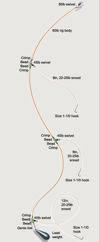 How to Tie the Stubby Pier Paternoster Rig - SeaAngler
